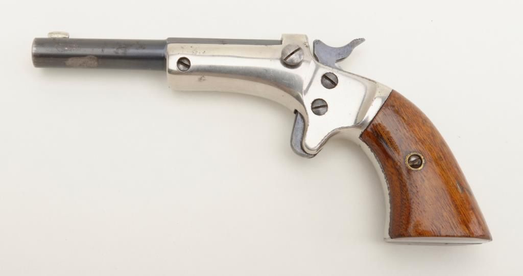 J. Stevens A & T Co. Single Shot pistol, .22 cal., 3-1/2” barrel, blue ...