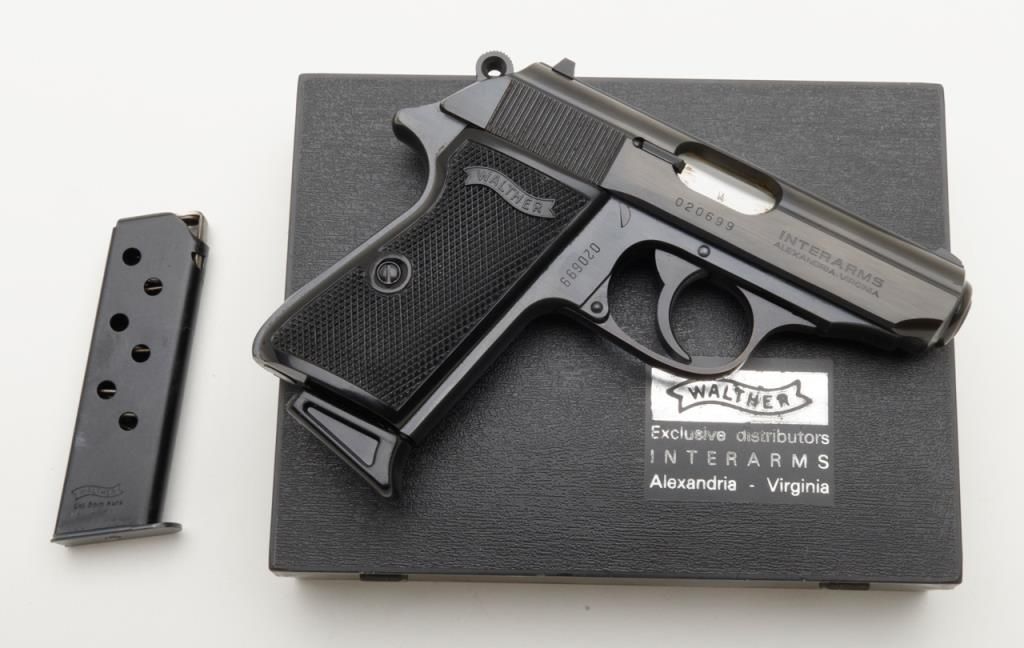 Walther PPK/S DA semi-auto pistol, marked “Interarms”, 9mm kurz cal., 3 ...