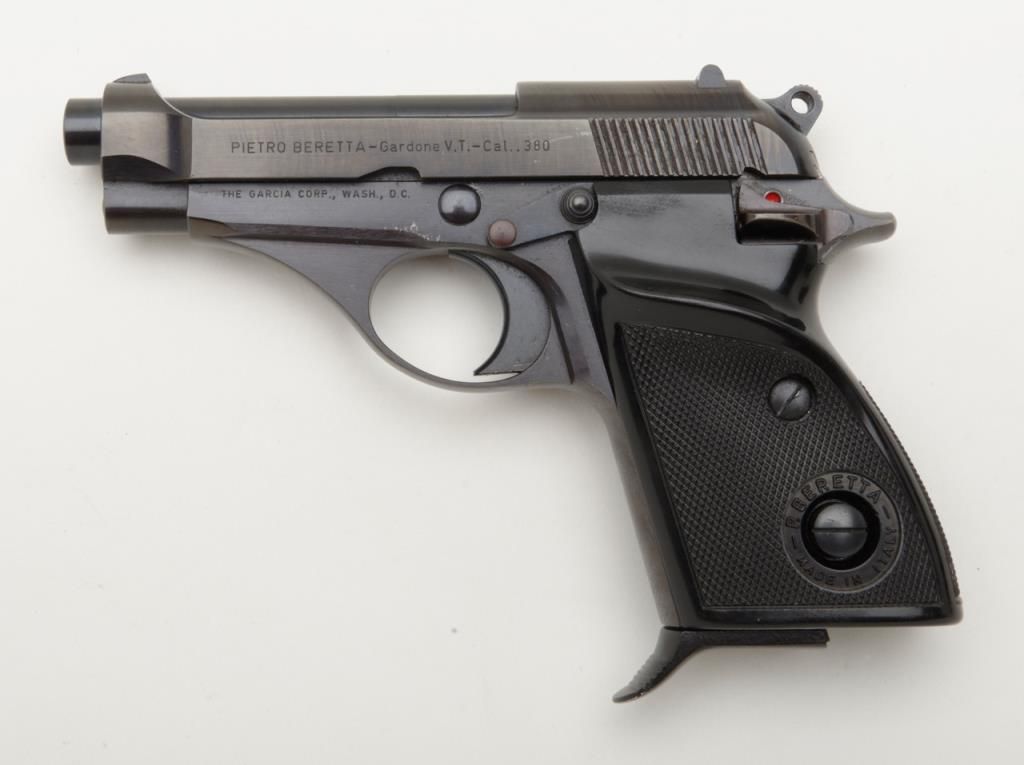 Beretta Model 70S semi-auto pistol, .380 cal., 3-1/2” barrel, blue finish, import-marked, checkered