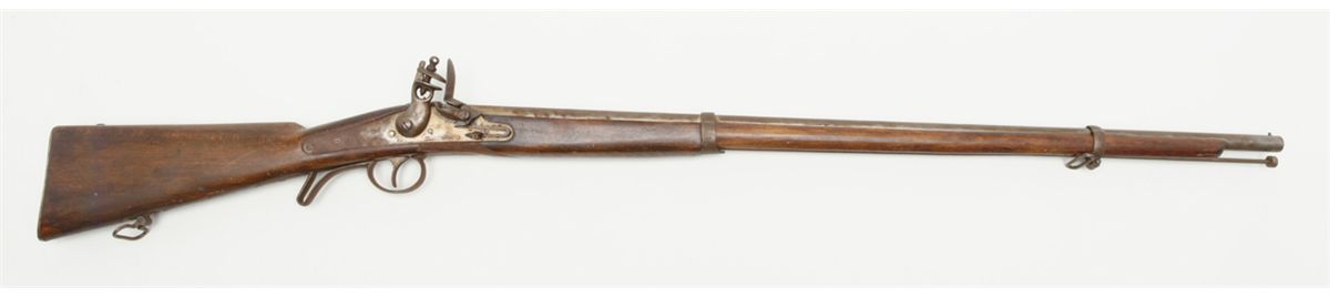 Belgian flintlock trade gun, large caliber smooth bore, 36” barrel, un ...