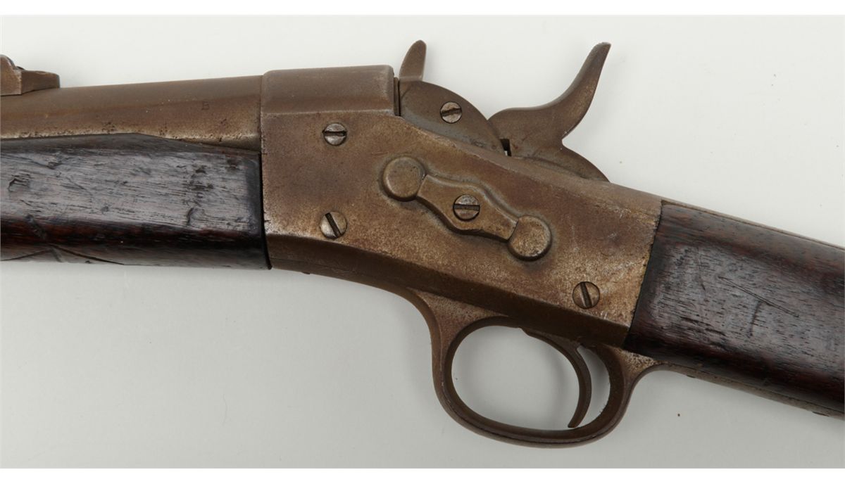Remington Rolling Block musket, .43 Spanish cal., 35” barrel, dark ...