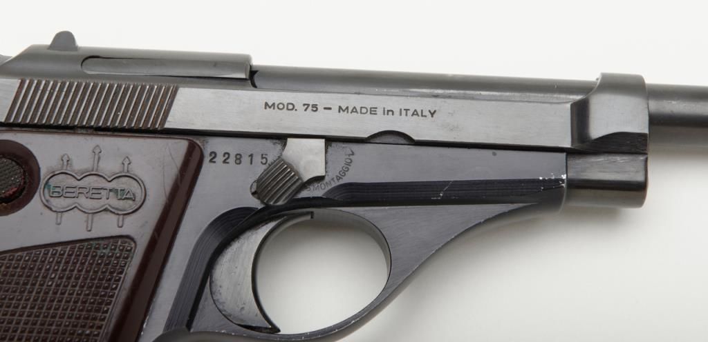 Beretta Model 75 Jaguar, .22 long rifle caliber semi-automatic pistol ...