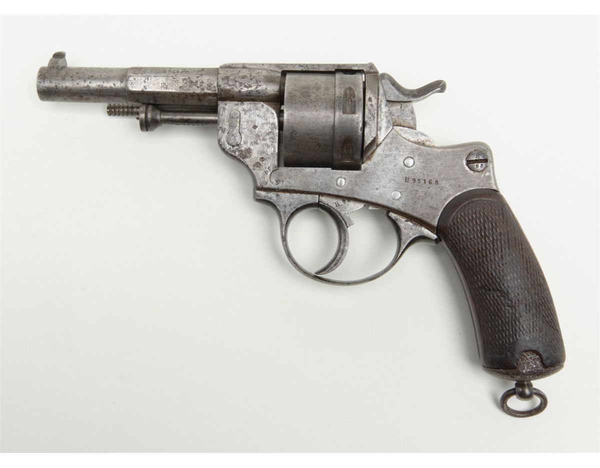 French St. Etienne Model 1873 DA revolver, 11mm cal., 4-1/2” barrel ...