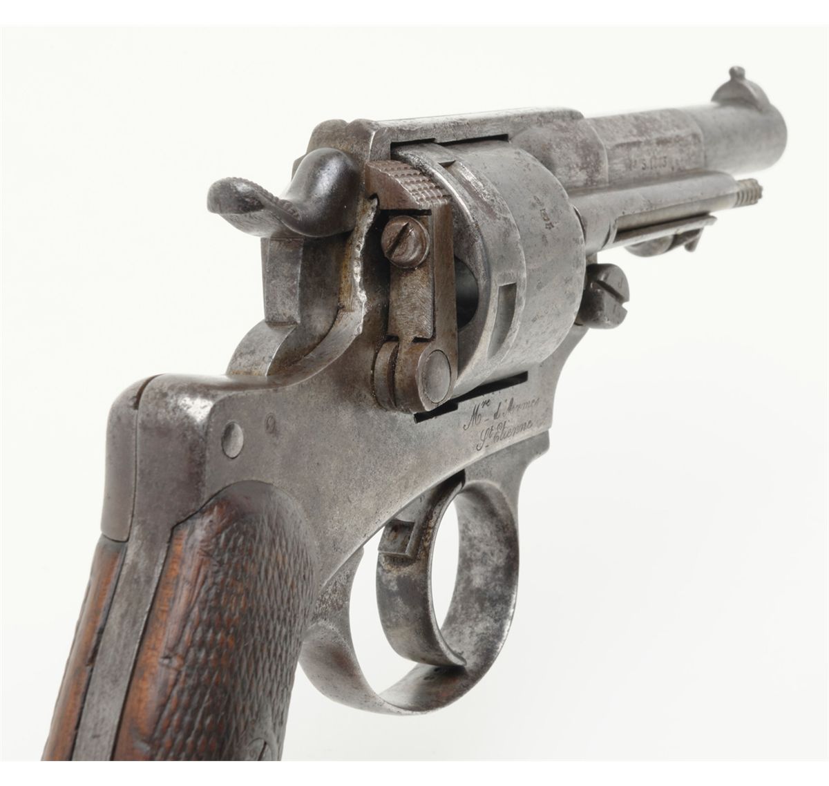 French St. Etienne Model 1873 DA revolver, 11mm cal., 4-1/2” barrel ...