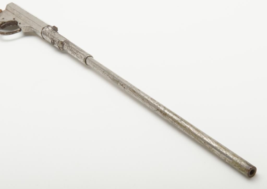 Quackenbush single shot rifle, .22 cal., 18” barrel, nickel finish ...