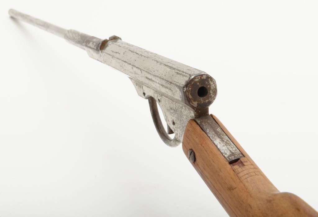 Quackenbush single shot rifle, .22 cal., 18” barrel, nickel finish ...