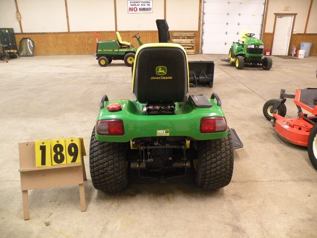 John Deere X495 w/54" deck, diesel 538 hours M0X495A030014