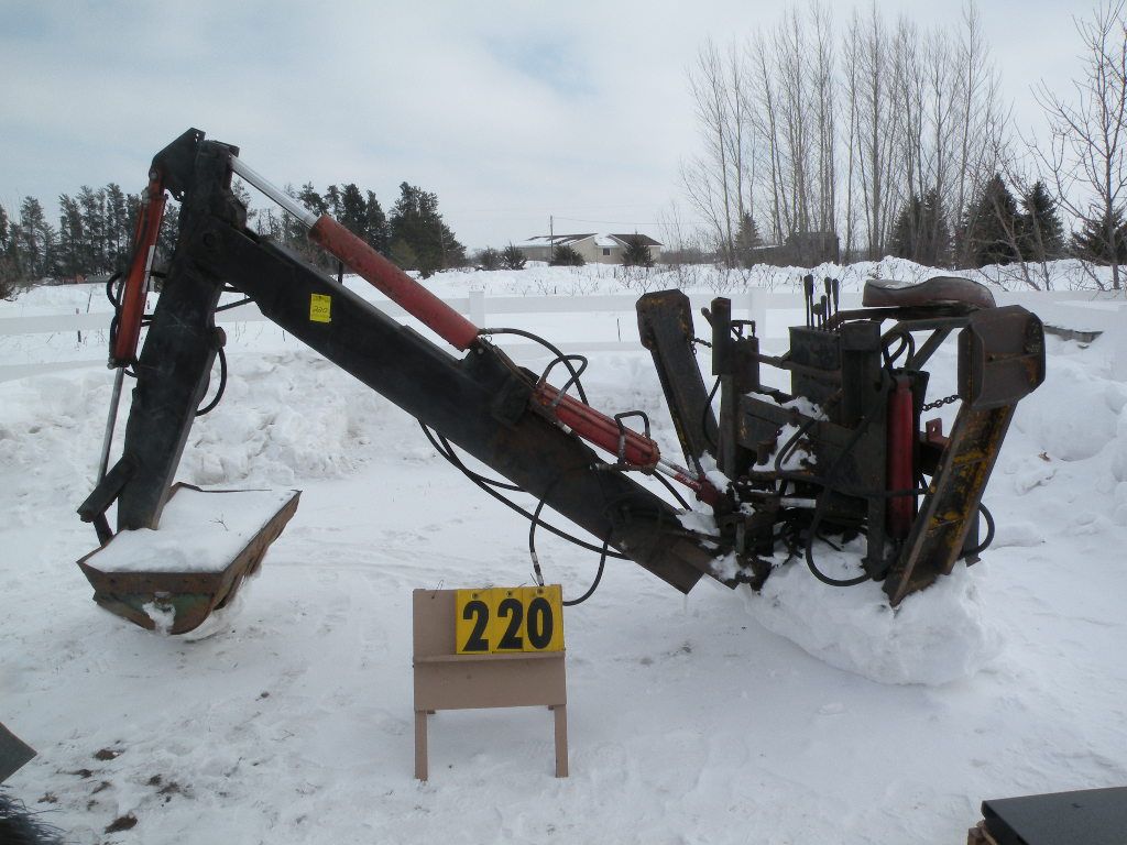 Backhoe attachment for skidloader, 34" bucket