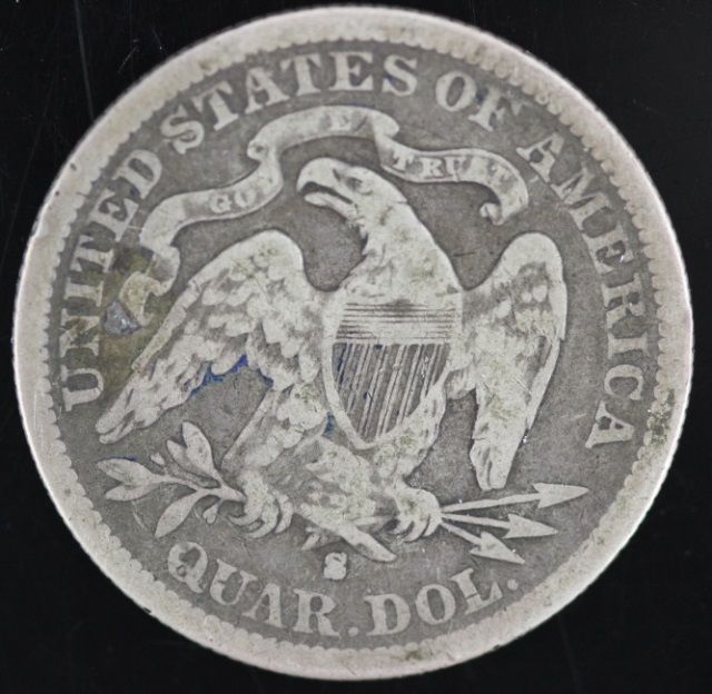 1888 S Seated Liberty Silver Quarter