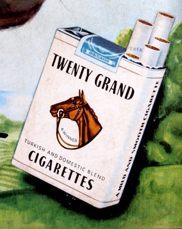 1940's Twenty Grand Cigarettes Advertisement This