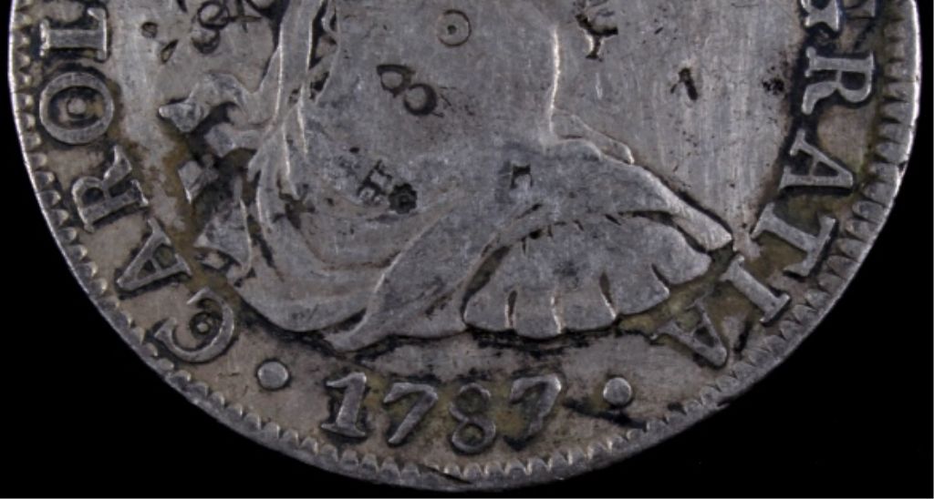 1787 Carolus III Dei Gratia 8 Reales Coin The coin