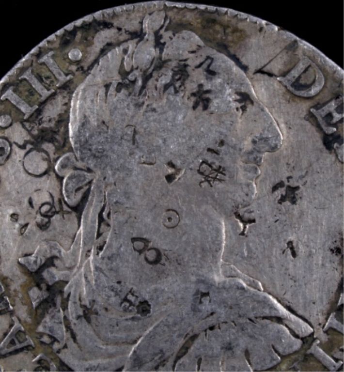 1787 Carolus III Dei Gratia 8 Reales Coin The coin