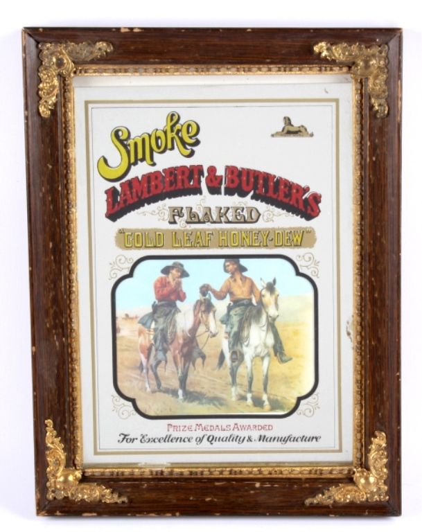 Tobacco Advertising Mirror This lot features an ea