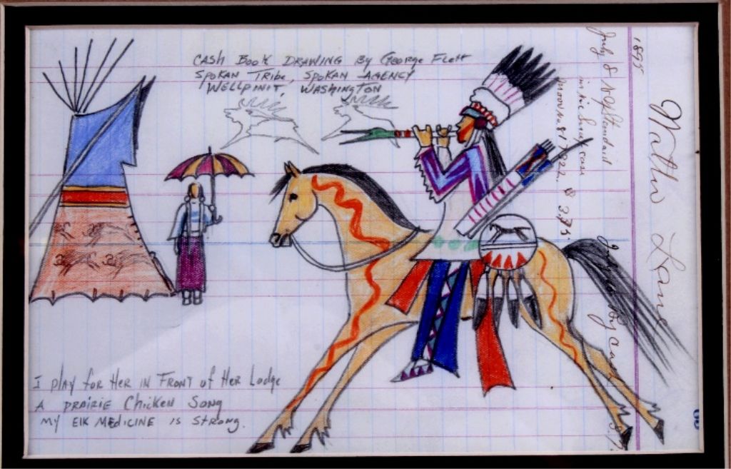 Native American Ledger Art Prints Collection