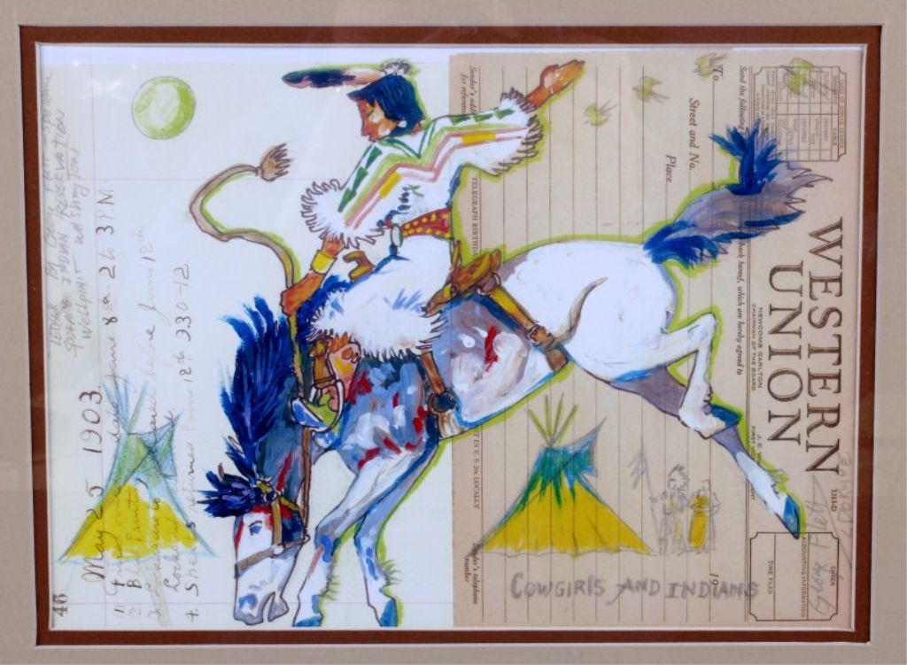Native American Ledger Art Prints Collection
