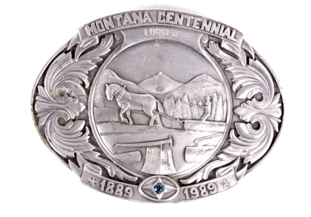 Montana Centennial Logger Belt Buckle
