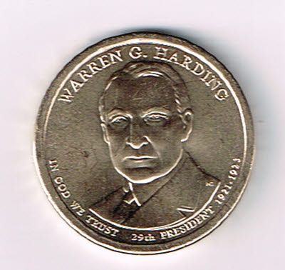 Warren Harding 2014-P Presidental Dollar