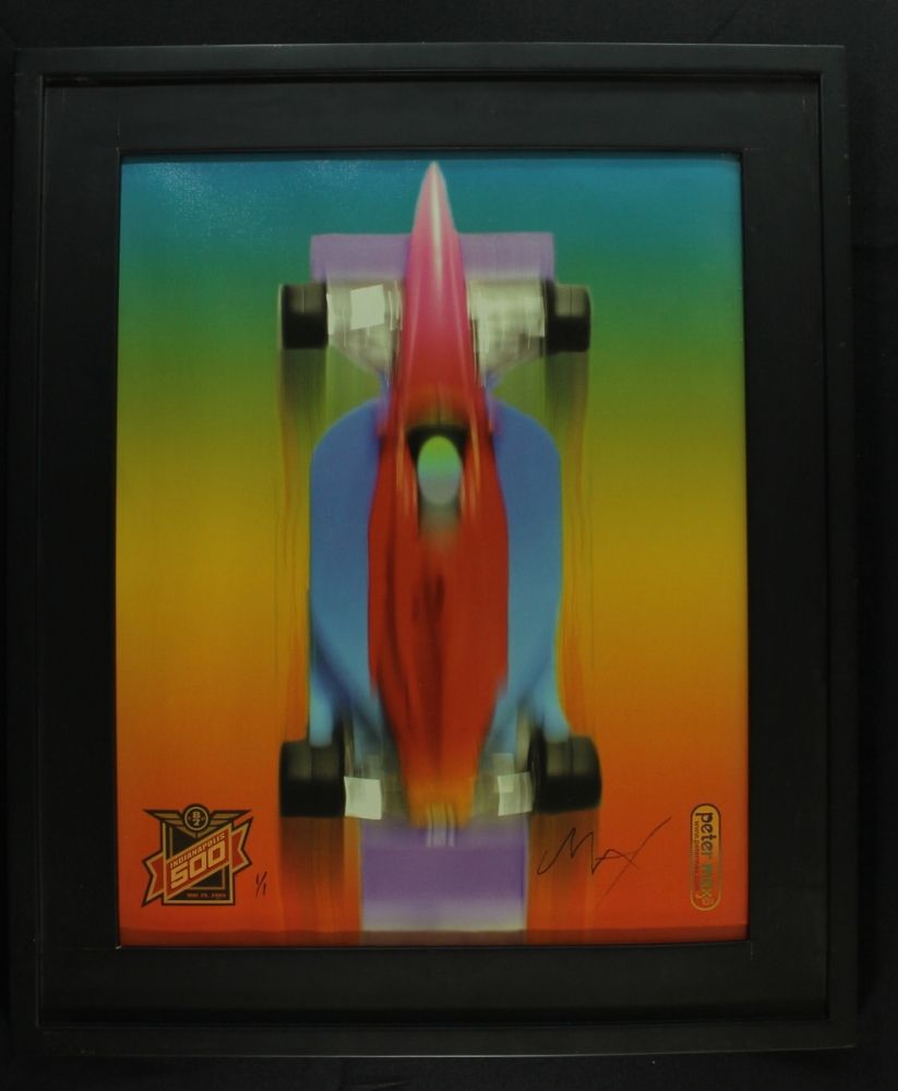 Peter Max Signed "Indy 500" 20x25 Framed Limited Edition Giclee on ...