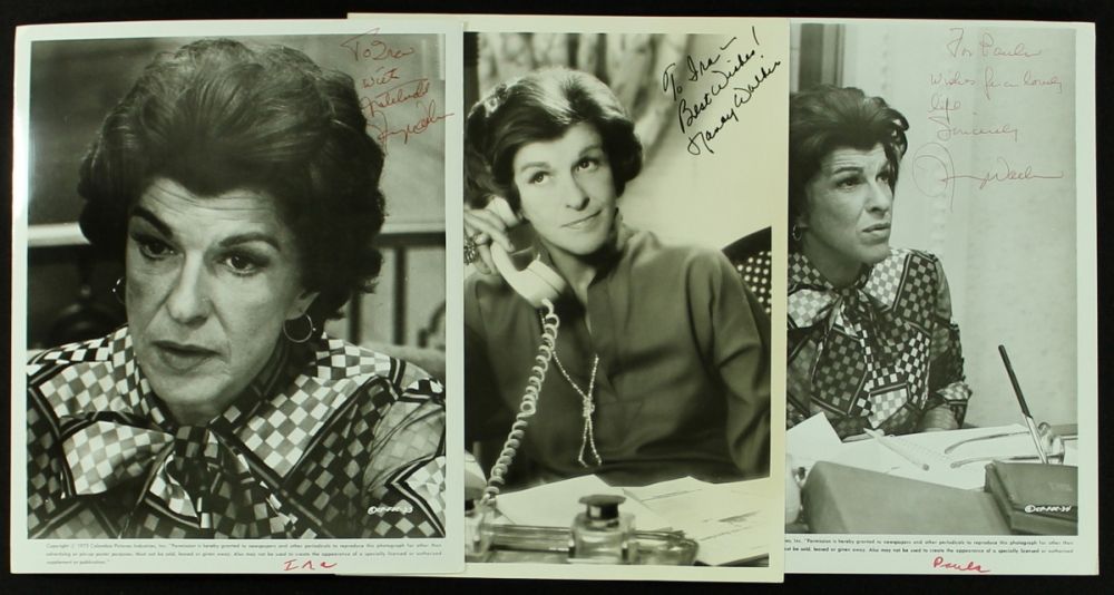 Lot of (3) Nancy Walker Signed Vintage 8x10 Photos