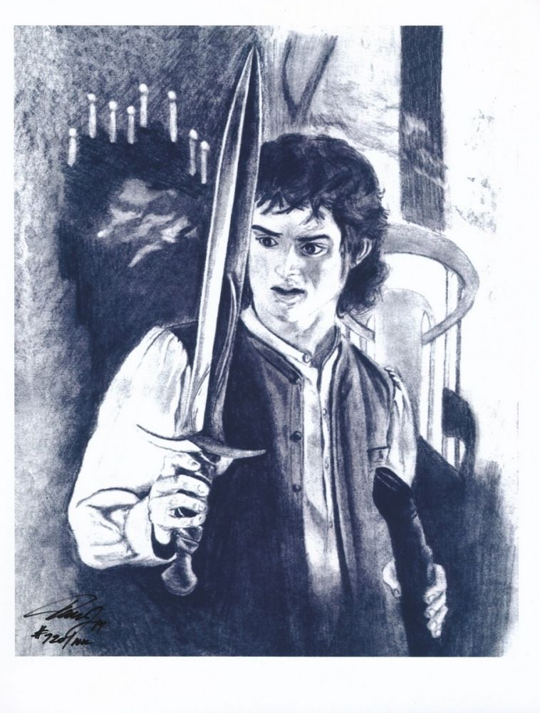 "Frodo Baggins" Lord of The Rings Limited Edition Lithograph (PA LOA)