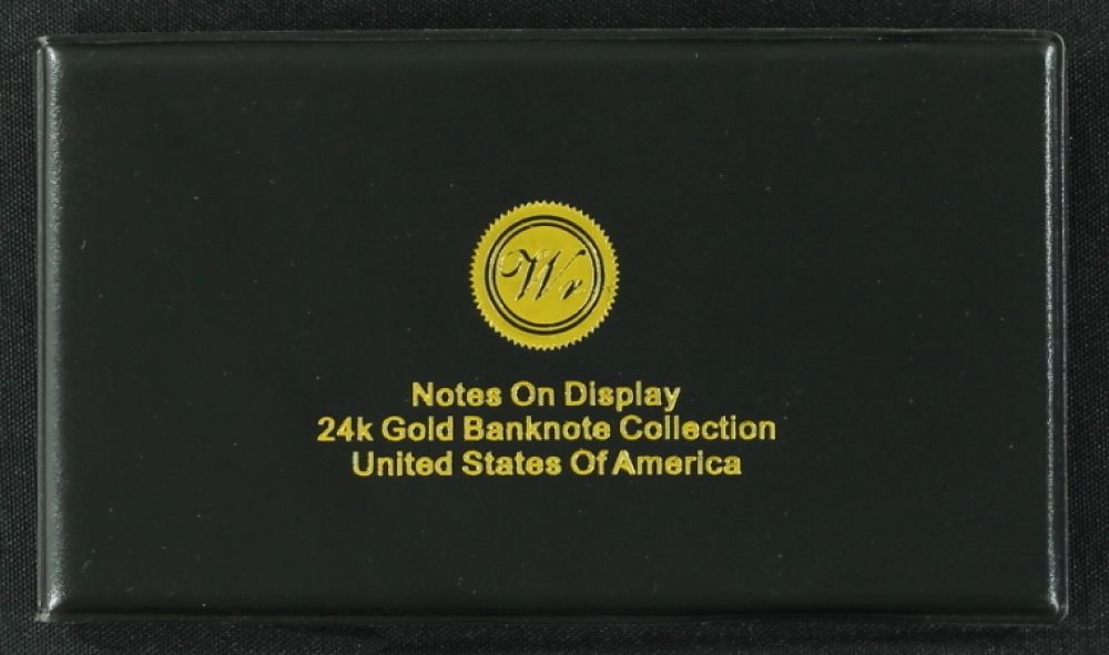 Complete Set of (7) Pure 24K Gold Limited Edition US Banknote Bills ...