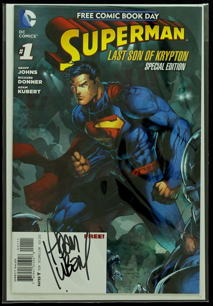 Adam Kubert Signed Superman "Last Son of Krypton" Special Edition DC ...