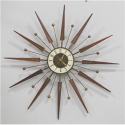 Vintage Elgin starburst clock