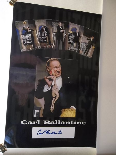 Carl Ballantine Signed 11x17 Poster Limited to 25 Pieces