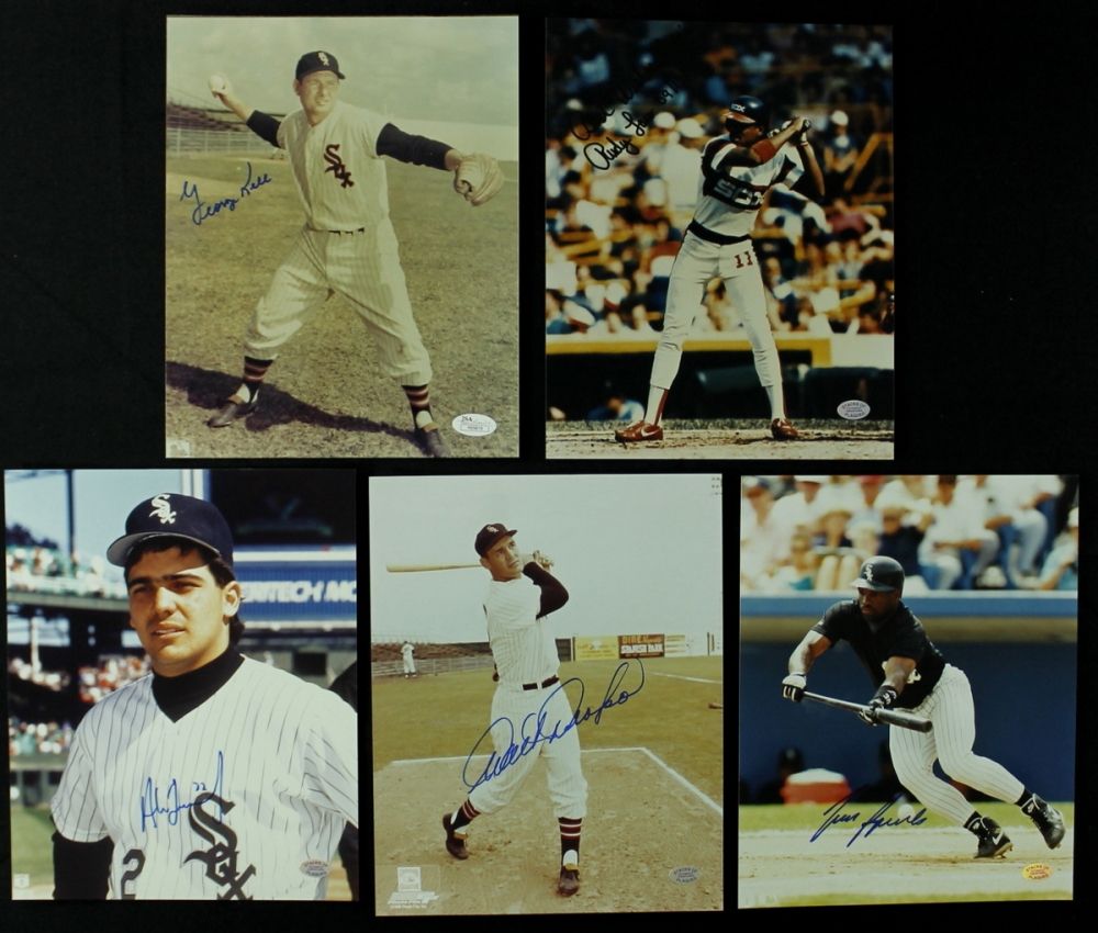 Lot of (5) Signed MLB 8x10 Photos George Kell, Walt Dropo, Rudy Law ...