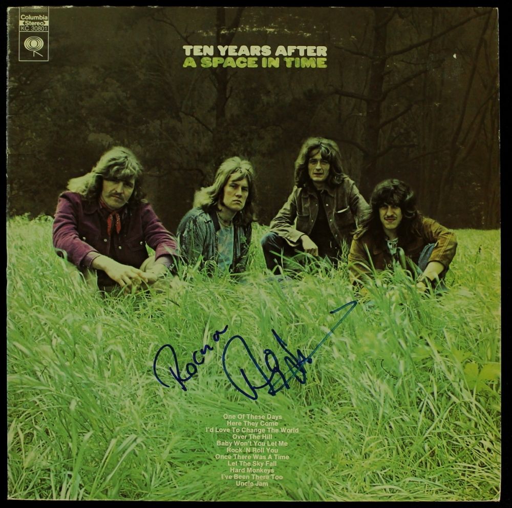 Ten Years After "A Space In Time" Vintage Record Album Cover Signed by ...