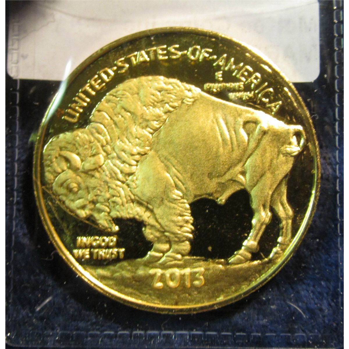 706. Copy of a gold Buffalo coin – Gold plated, 2013 date on reverse ...