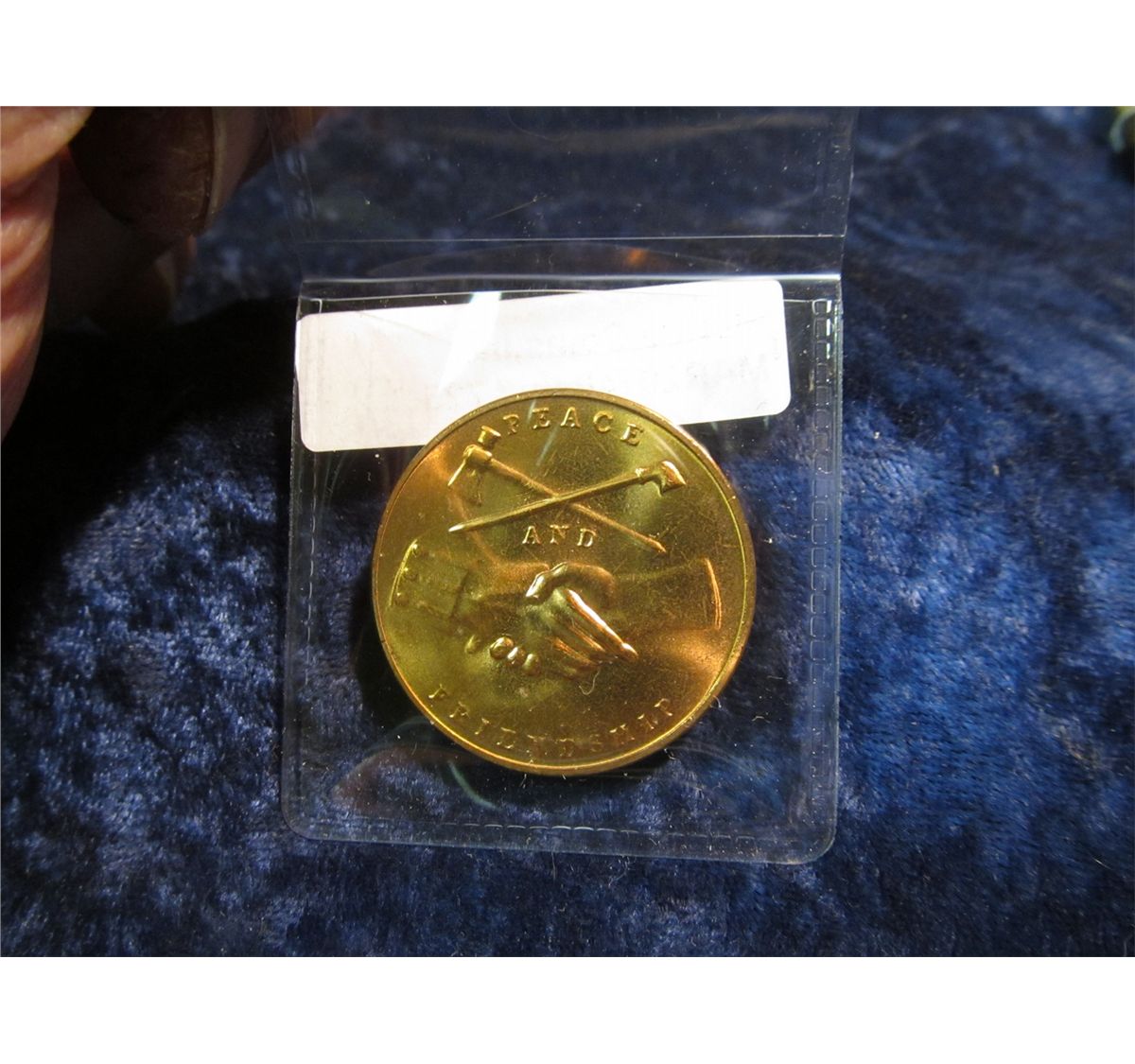 725. James K. Polk Inauguration Medal – bronze, produced by US Mint