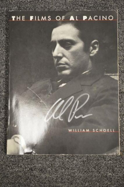 The Films of Al Pacino Book, signed on the front cover by "AL PACINO"""