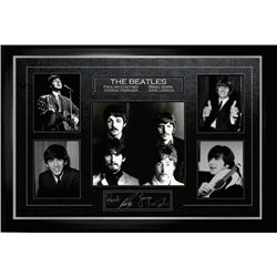 The Beatles photo collage collector frame with etched signatures ...
