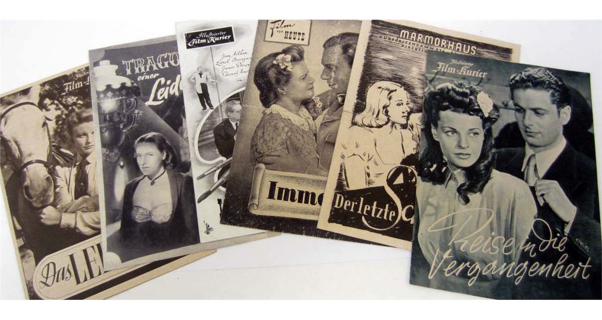 LOT OF 20 VINTAGE GERMAN MOVIE BROCHURES