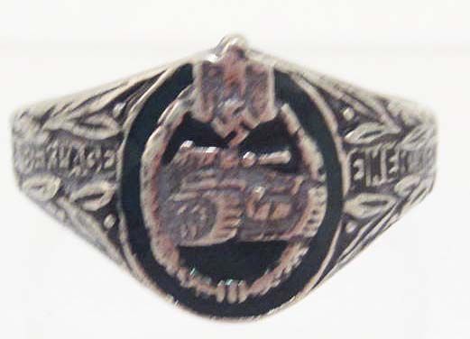 GERMAN NAZI ENAMELED TANKERS RING
