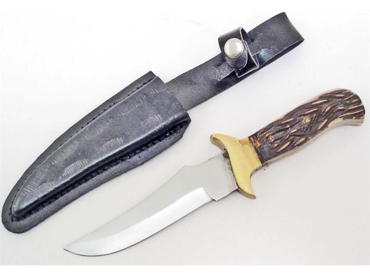 BUD K STAG HUNTER SKINNING KNIFE W/ SHEATH