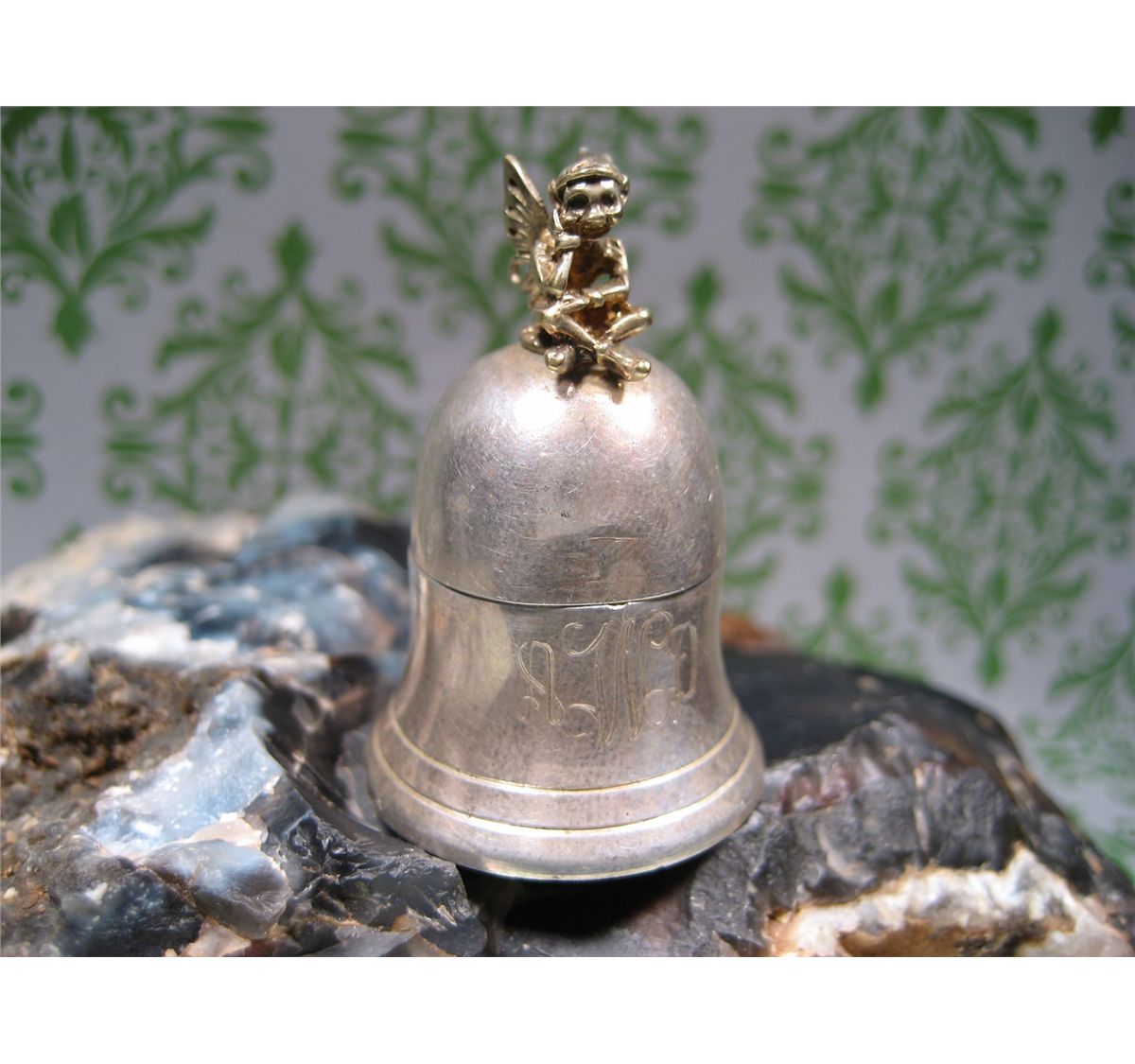 Solid STERLING Silver Box 925 Baby's First Tooth Fairy Bell by Harman ...