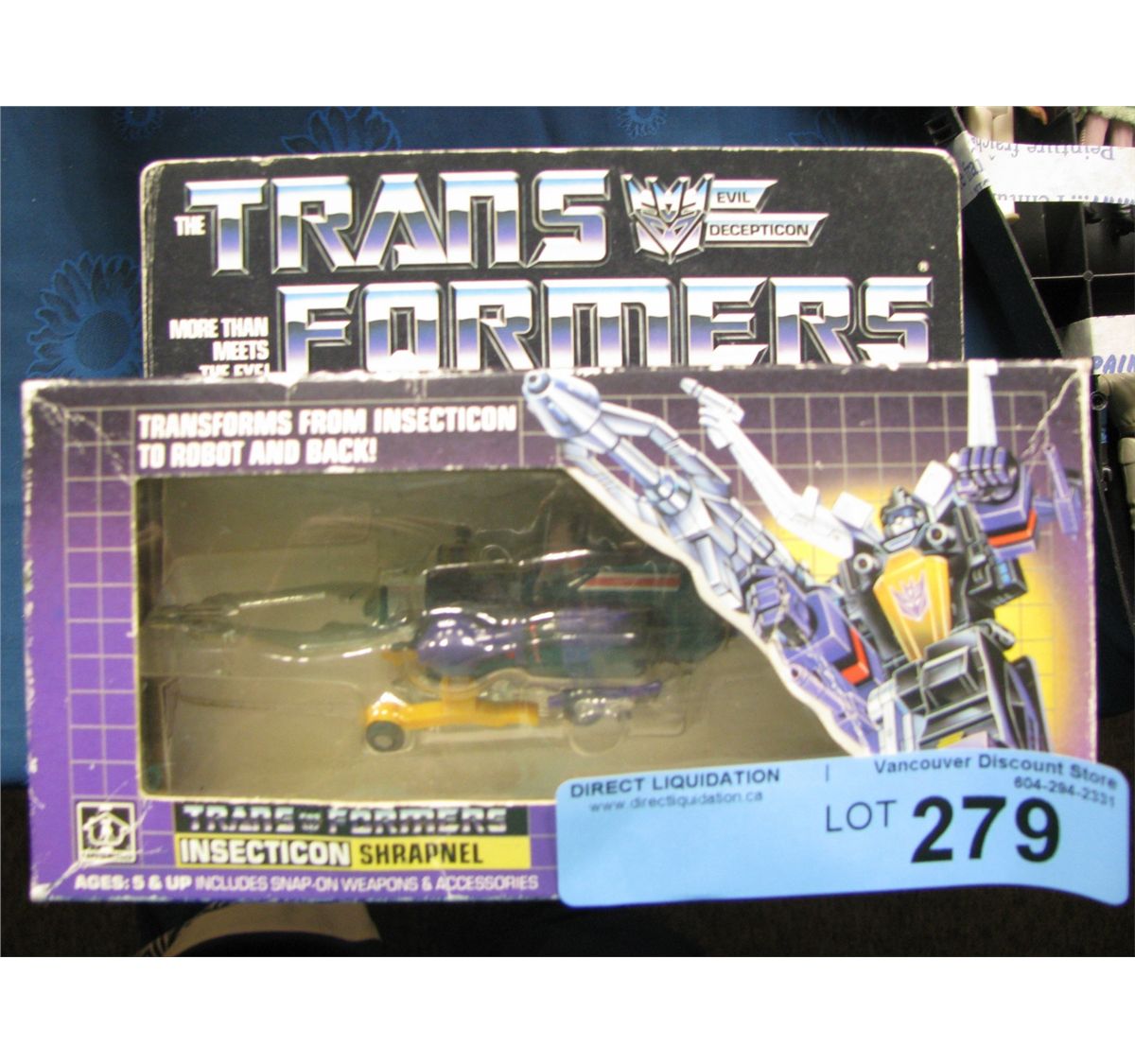 TRANSFORMER G1 VINTAGE - INSECTICON SHRAPNEL MIB