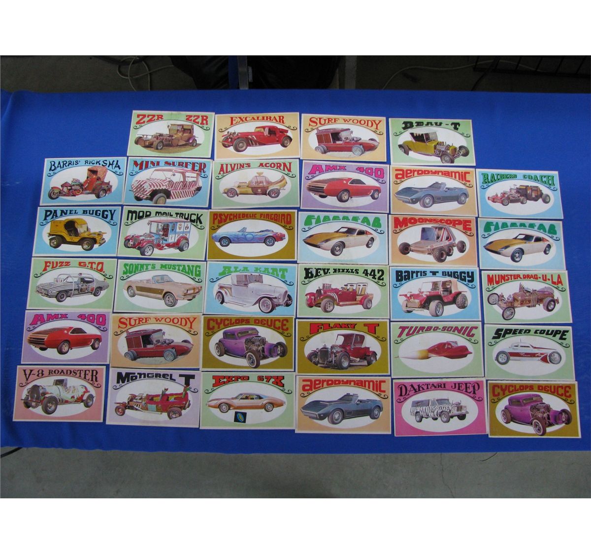 LOT OF WAY-OUT WHEELS CARDS