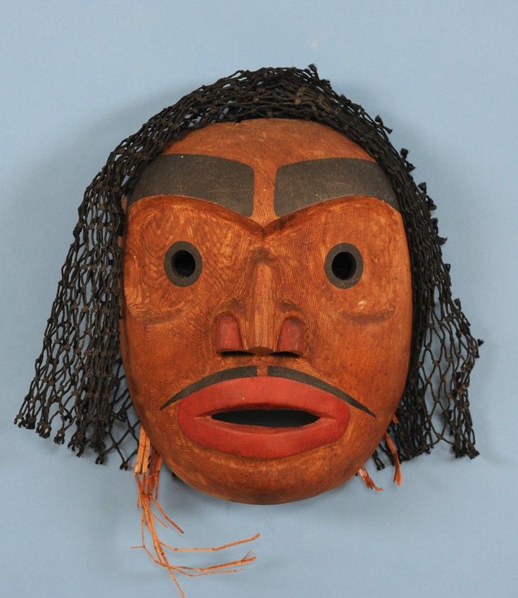 Human Speaker Dance Mask Carved For a Bella Coola Potlatch by Don Beans ...