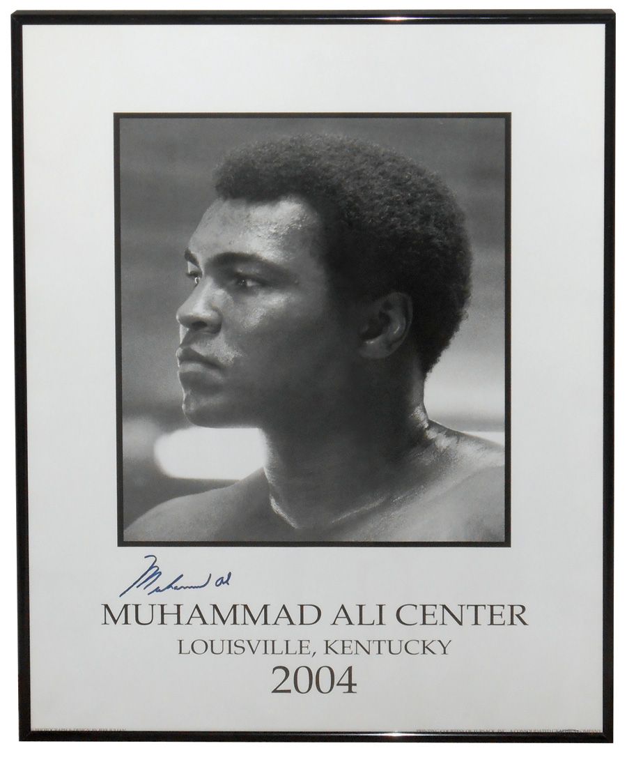 Sports, boxing, autographed poster, Muhammad Ali Center Louisville ...