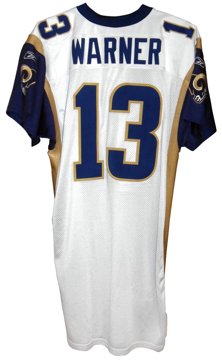 Sports, football game-worn jersey, Kurt Warner-St. Louis Rams #13 from ...