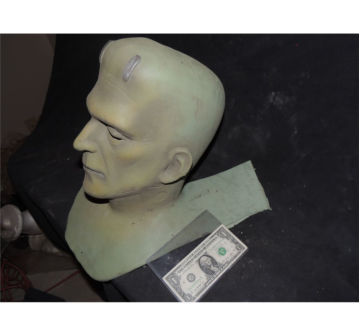 FRANKENSTEIN MONSTER UNIVERSAL STUDIOS UNUSED COSTUME FULL HEAD MASK