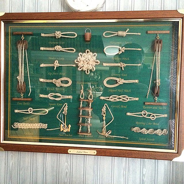 Sailor's Knots Framed Shadow Box