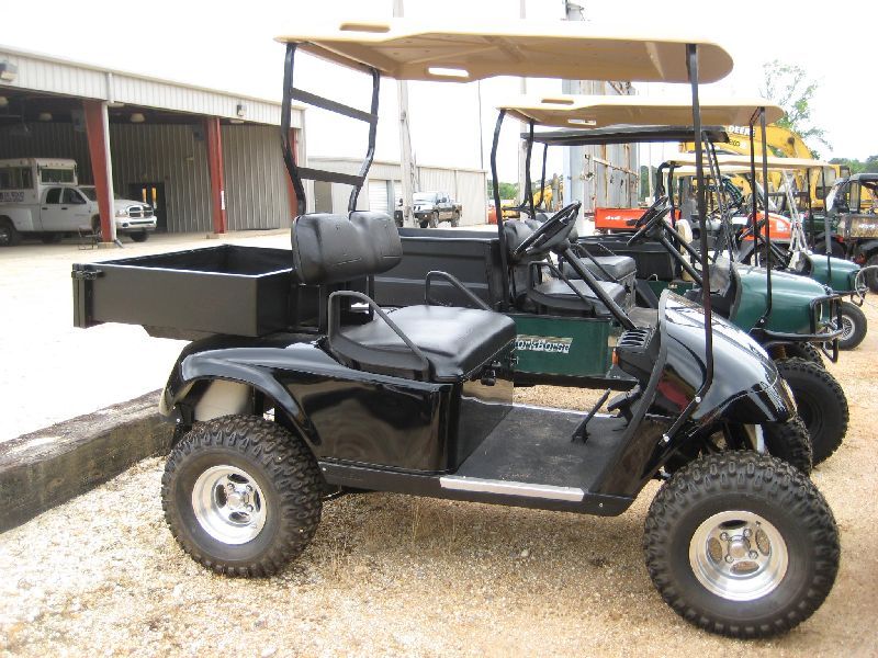 Ez Go Golf Cart Sn 997734 Gas Eng At Lift Kit Rear Bed Jm Wood Auction Company Inc