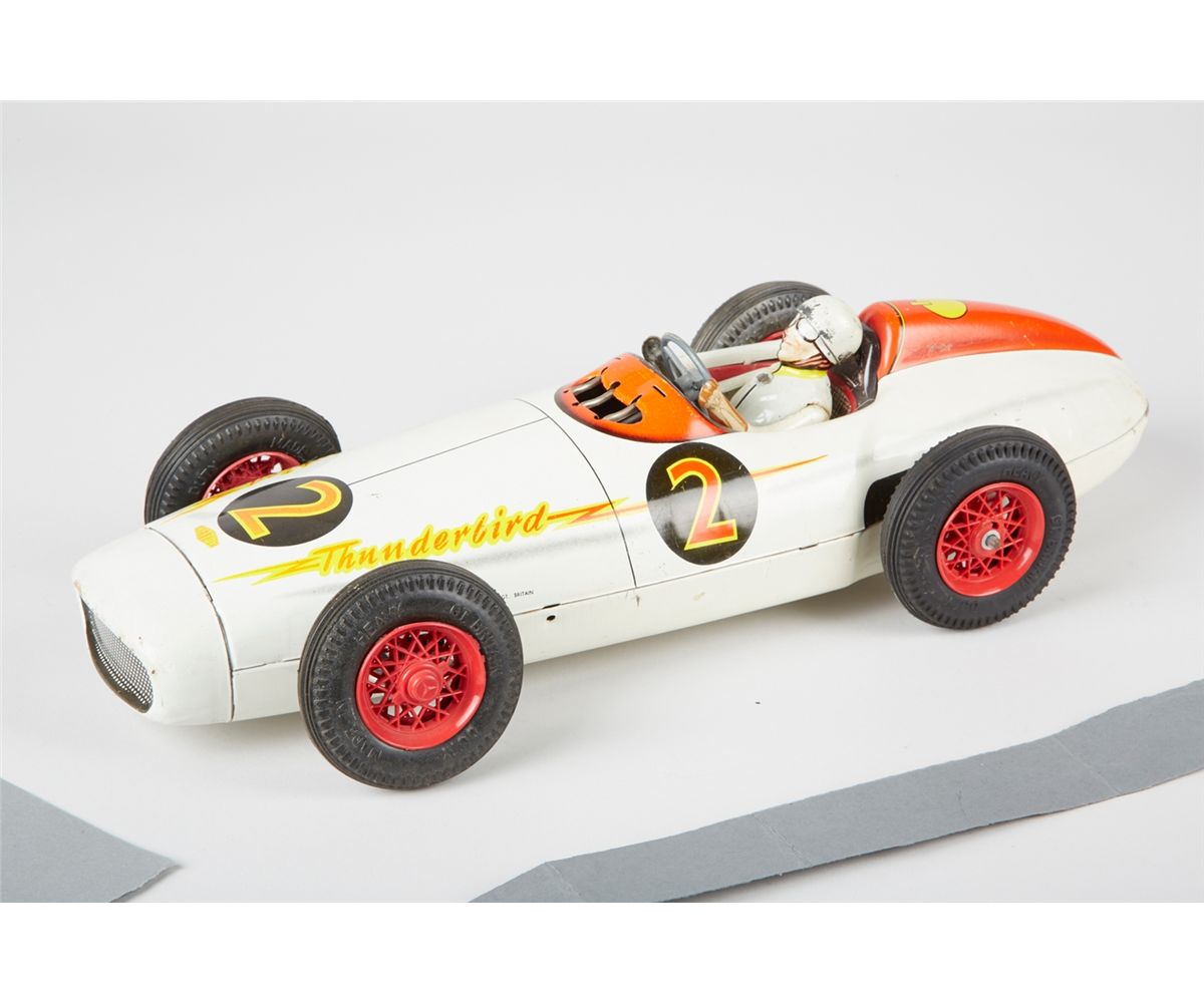 Mettoy "Thunderbird - 2" Litho. Tin Toy Race Ca