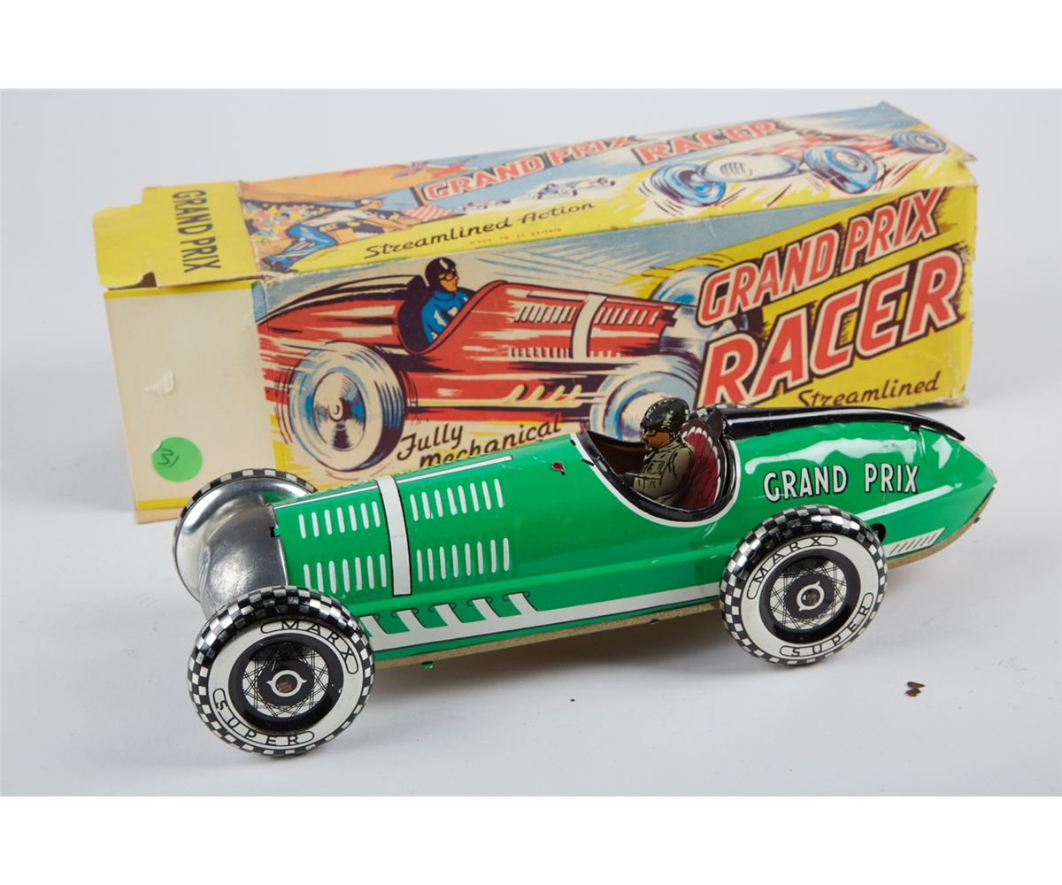 Marx "Grand Prix Racer" Litho. Tin Toy Race