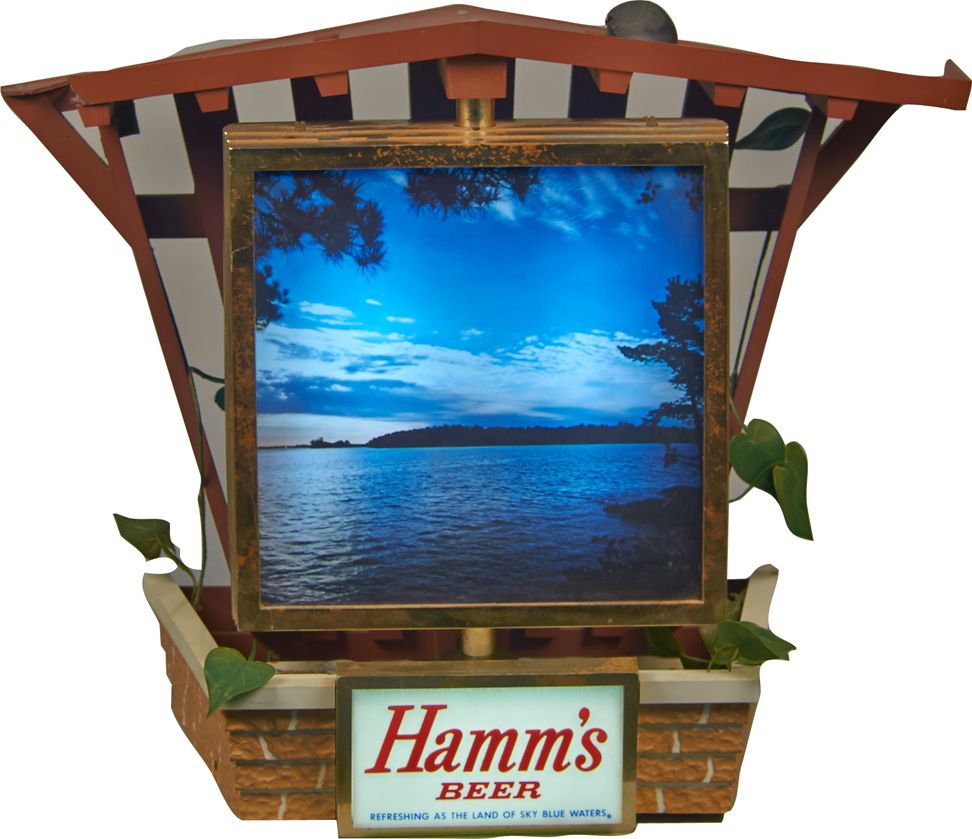 Hamm's Beer Revolving Pictorial Light-Up Bar Sign