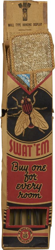 Lot of Vintage Fly Swatter Display Items: